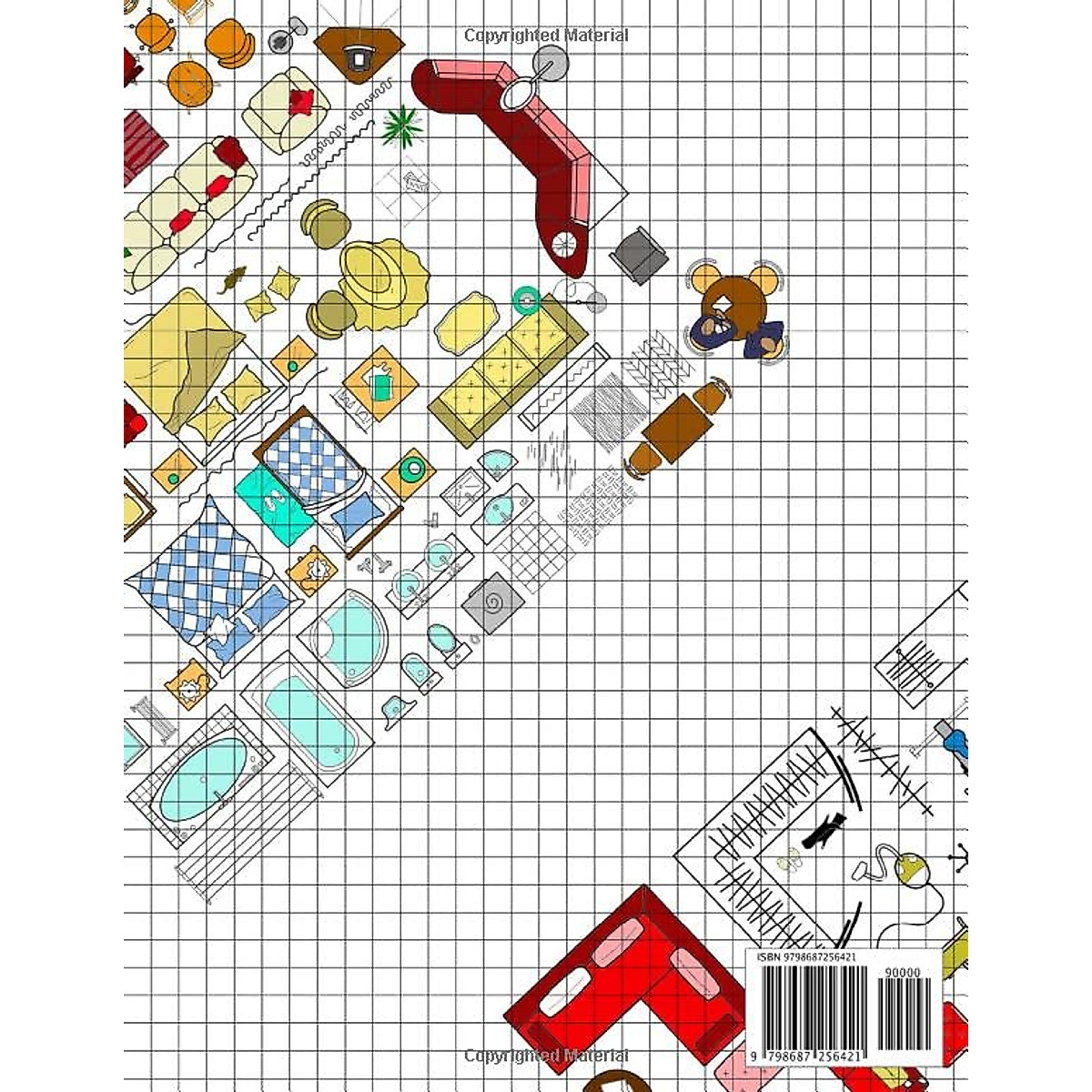 Room Layout Kit: Now In Full Color. The perfect furniture lay out planner - Plan your home interior designs using this scaled room layout template (Interior design tools)