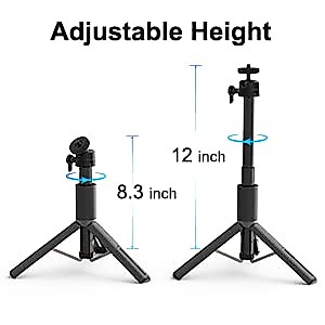 WEWATCH Native 1080P Mini Projector, 13500 Lumens Portable WiFi Bluetooth Projector, with 12 inch Tripod Stand, with PCF1 Web Camera, Movie Projector for Home Outdoor