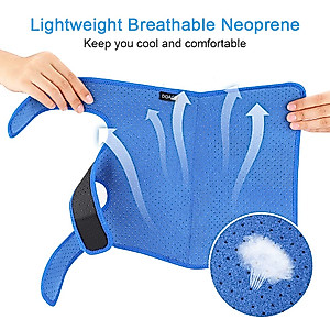 Joyzan Leg Sleeve, Adjustable Calf Compression Brace Shin Support Wrap Lower for Pain Relief from Calf Injury Sprains Running Sports Recovery for Men Women