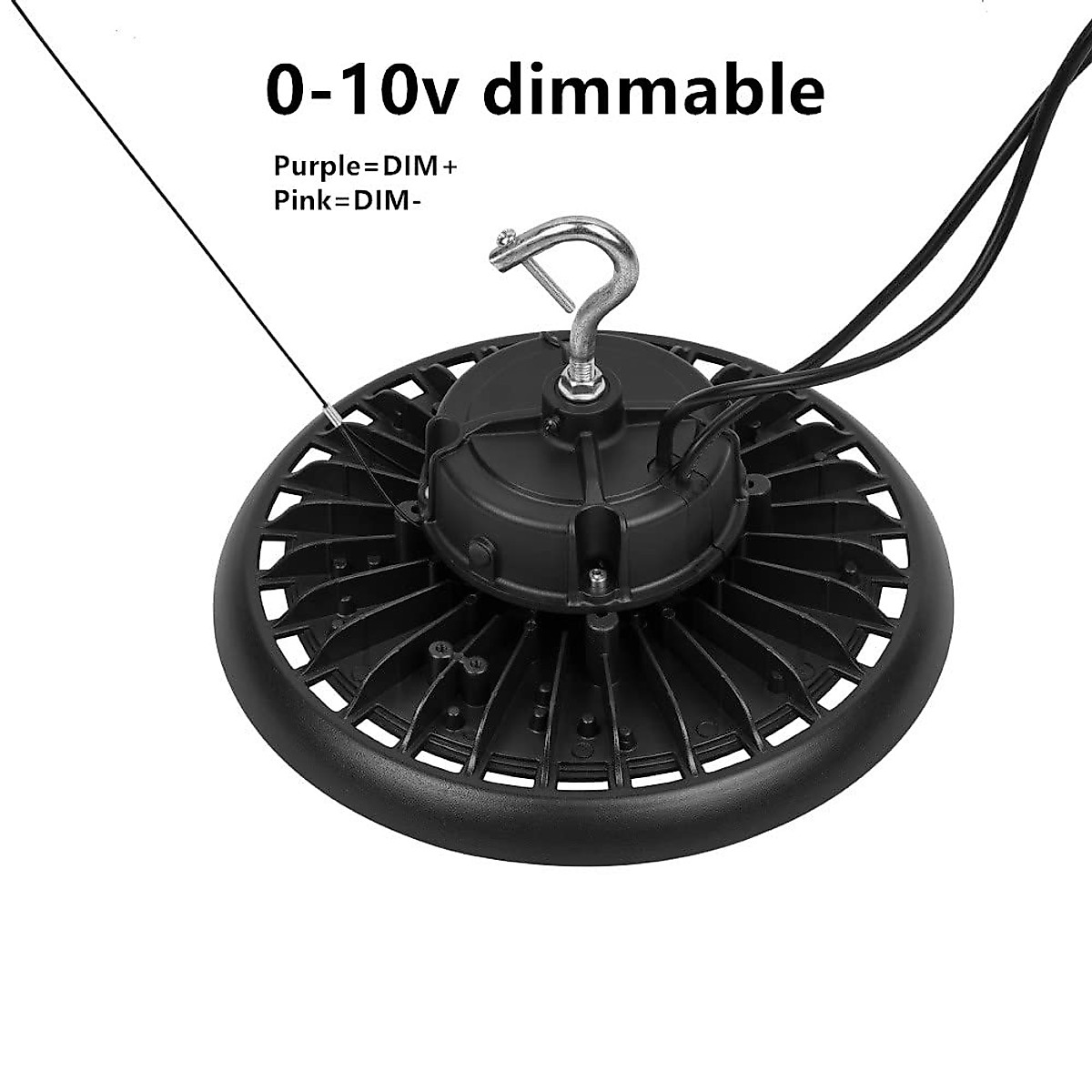 LED High Bay Light 200W Dimmable 0-10v 5000K,ETL Certified High Bay LED Shop Light for Factory Work Shop Plant Growth, Replacement for 800W MH/HPS