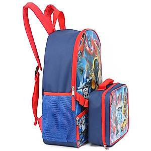 Transformers 16'' Full Size Backpack Lunchbox Set Bookbag School Set