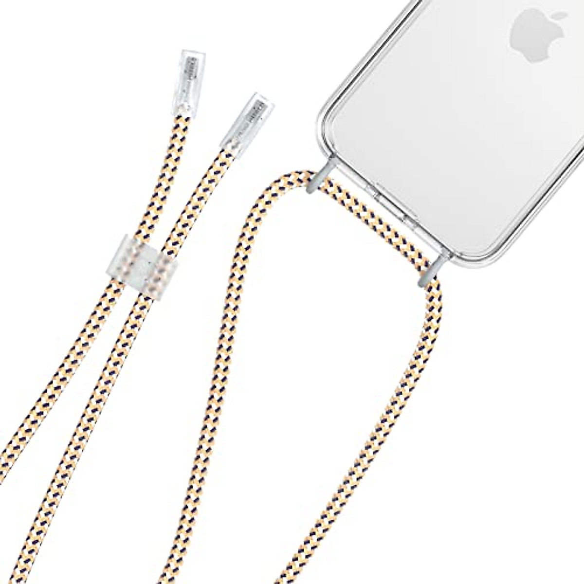 Extra Lanyard for RhinoShield Clear Case | Adjustable Neck Strap, Recyclable, Durable - Zesty Orange