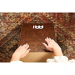 Meinl Percussion Snarecraft Cajon Box Drum with Internal Snares and Bass Tone for Acoustic Music — Made in Europe — Play with Your Hands, Baltic Birch, 2-Year Warranty, Burl Wood (SC80BW)