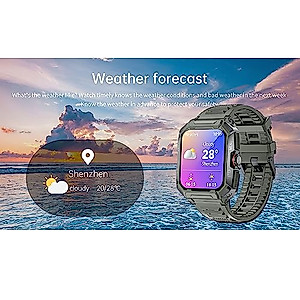 Smart Watches for Men, IP68 Waterproof Fitness Watch 400 mAh Battery Bluetooth Call 1.85" HD Touch Screen Fitness Tracker with Heart Rate Blood Pressure, Sports Watch for Android iOS, 47Blue