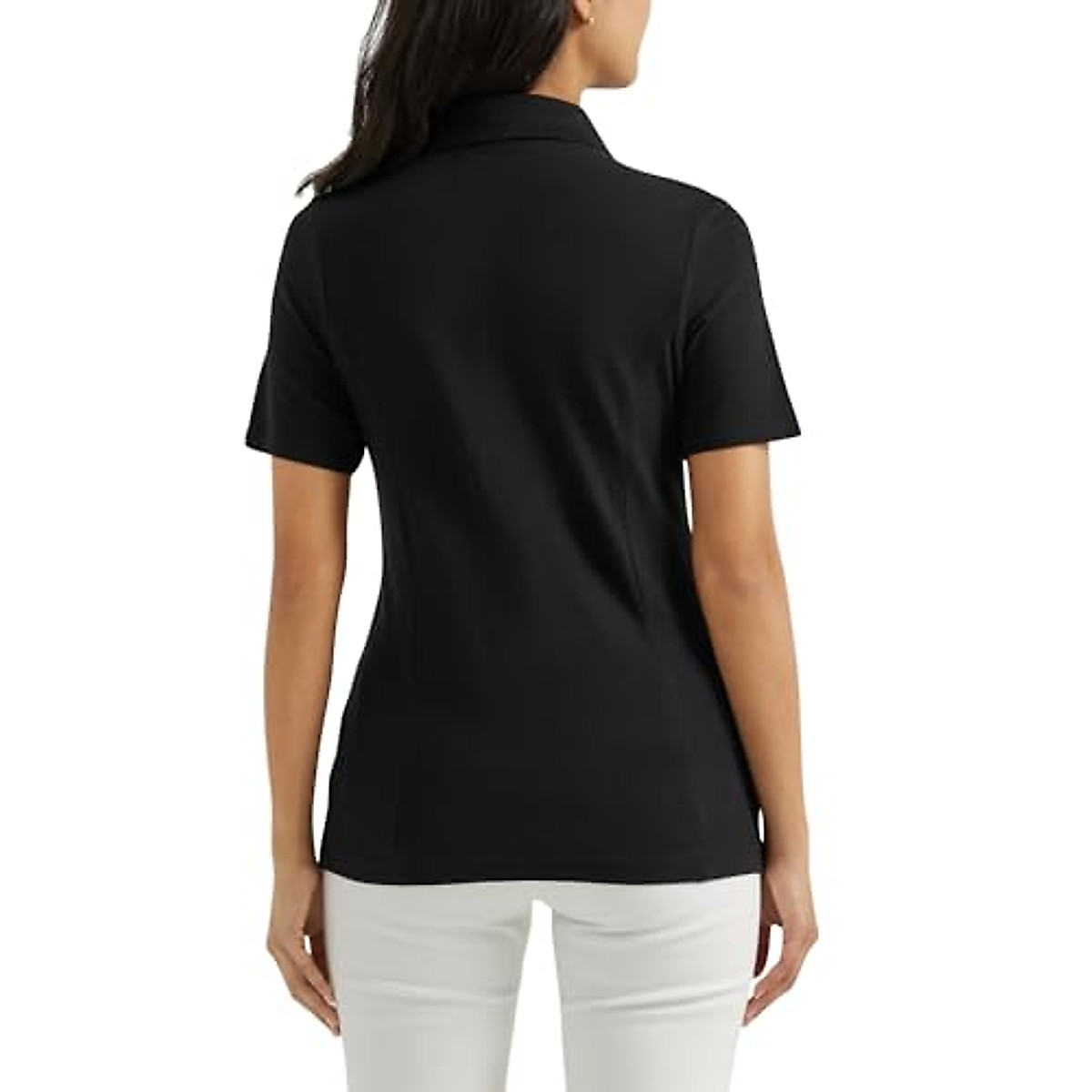 Riders by Lee Indigo womens Short Sleeve Polo Shirt , Black Soot , XX-Large