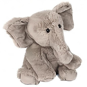 Easfan Elephant Stuffed Animal Adorable Cuddly Soft Plush Toy Adorable Room Decoration Elephant Stuff Birthday Holiday for Kids Boys Girls Gray, 10''