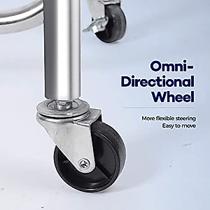 Vivianrack Clothes Garment Rack Heavy Duty Maximum Capacity 300 lb for Hanging Clothes Rack, Metal Clothing Garment Rack on Wheels with Brakes