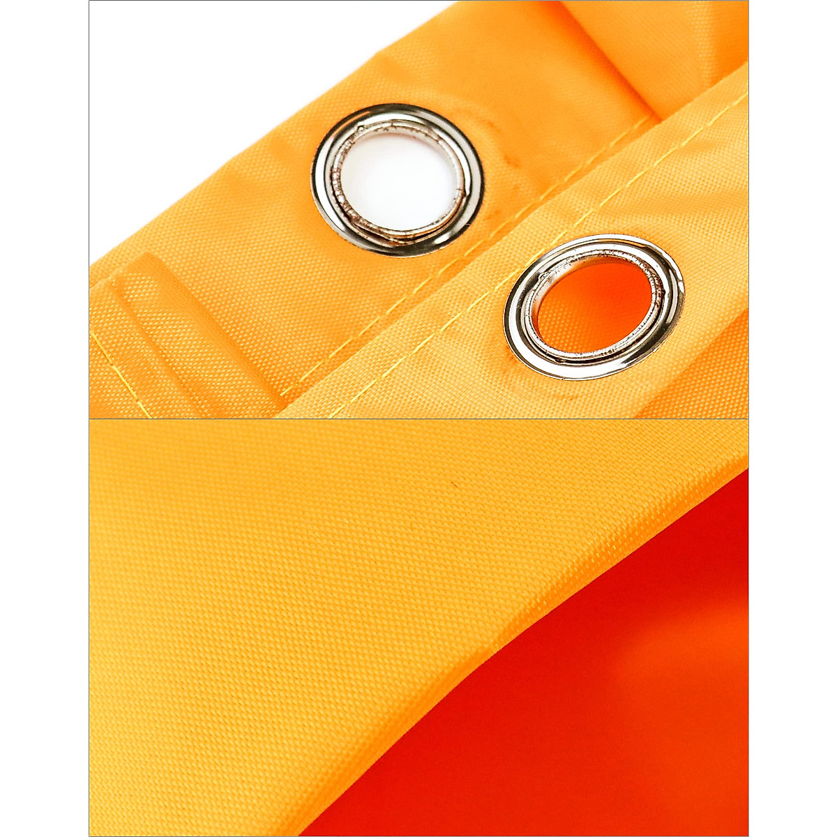 QWORK Janitorial Cart Bag, 24 Gallon Waterproof Large Capacity Padded Housekeeping Commercial Replacement Cleaning Cart Bag for Collecting Trash or Clothing (Yellow), 2 Pack