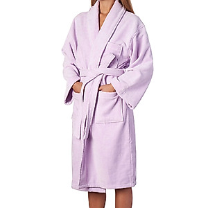 Alpine Swiss Blair Womens Cotton Terry Cloth Bathrobe Shawl Collar Velour Spa Robe LIL LXL