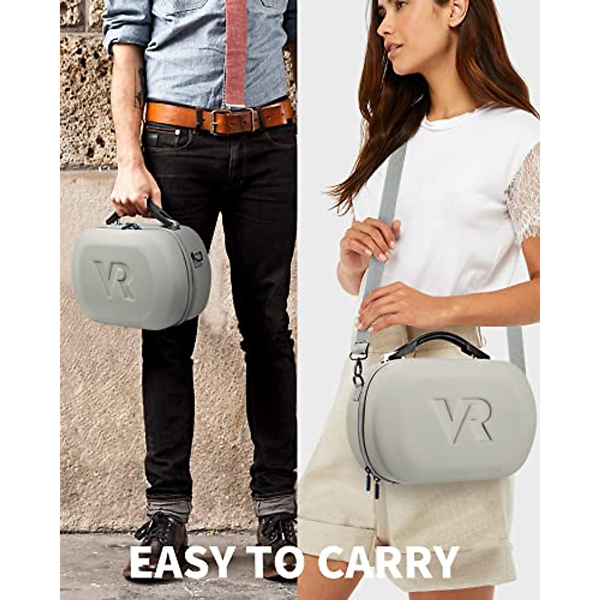 DEVASO Hard Carrying Case for Meta Quest 3S, Quest 3, Vision Pro, Large Capacity Travel Case for Oculus Quest 3S VR Headset and Other Accessories, Suitable for Travel and Home Storage