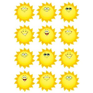 Teacher Created Resources Happy Suns Accents (5419)