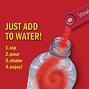 Skittles Singles To Go Variety Pack, Watertok Powdered Drink Mix, Zero Sugar, Low Calorie, Includes 4 Flavors: Green Apple, Strawberry, Grape, Orange, 1 Box (40 Single Servings)
