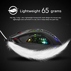 Wired Gaming Keyboard and Mouse,3 in 1 Gaming Set,Green LED Backlit Mechanical Keyboard,12K DPI Superlight Gaming Mouse,Large Mouse Pad for PC Gamer