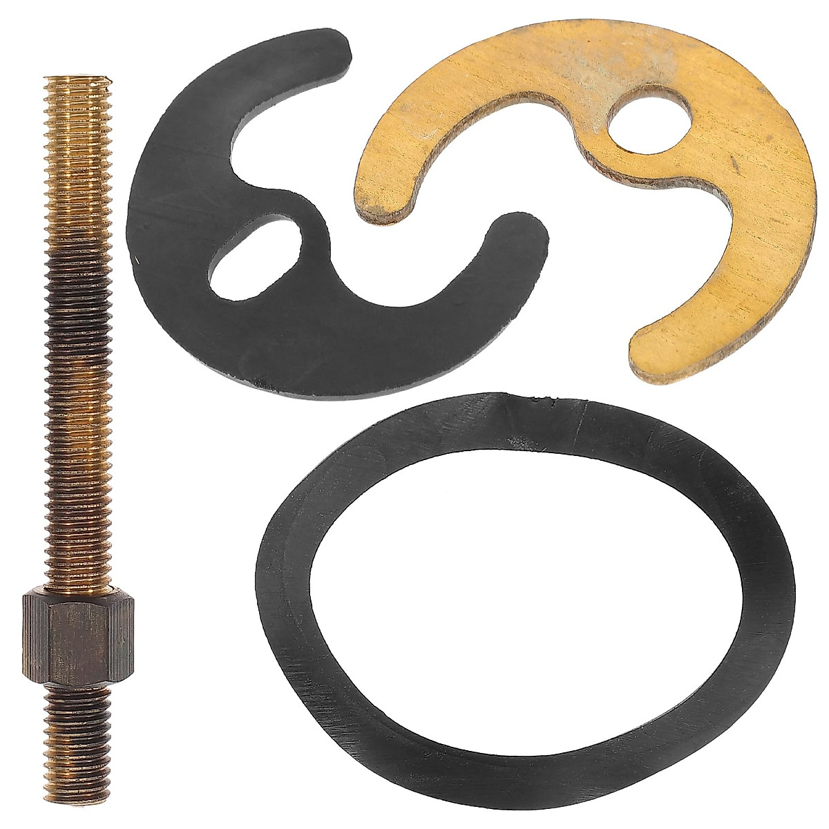 DOITOOL Faucet Fixing Bracket 1 Set Faucet Mounting Nut and Washer Faucet Lock Nut Faucet Mounting Kit Stainless Steel Kitchen Faucet Fastener Accessories for Kitchen Tap Sink Replacement Repair