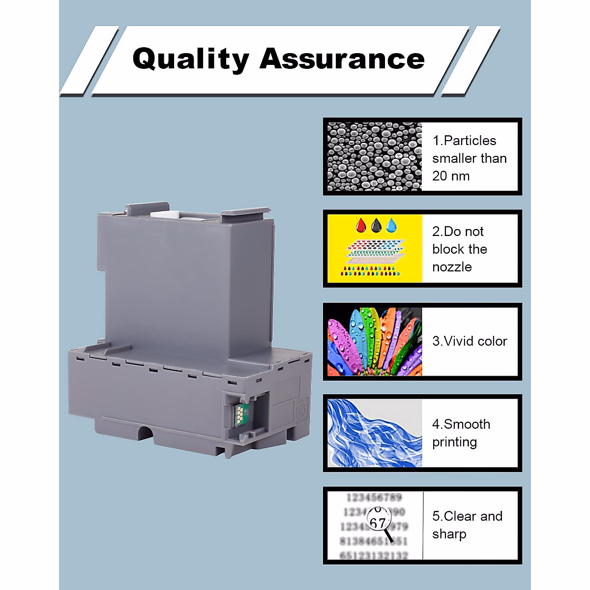 T04D1 Ink Maintenance Box for ET-15000 ET-3750 ET-3760 WF-2860 ET-4760 ET-3850 ET-4850 XP-5100 Printers（TO4D1/ EP-04D1/ TO4D100/ EWMB2/ 04D1 Waste Ink Tank）