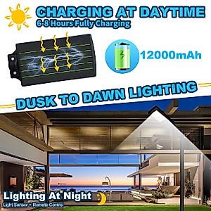 Solar Street Light,200W Solar Street Lights Outdoor Dusk to Dawn with Motion Sensor IP65 Waterproof Led Solar Outdoor Lights Remote Control for Yard,Garden,Street,Parking lot,etc.