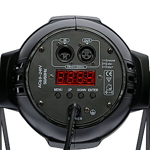 TCFUNDY 100W COB Par Lights LED Blinder Stage Audience Light Spotlight DMX DJ Light Strobe Lighting, Warm White & Cool White for Wedding Party Stage Effect, 4 Pack