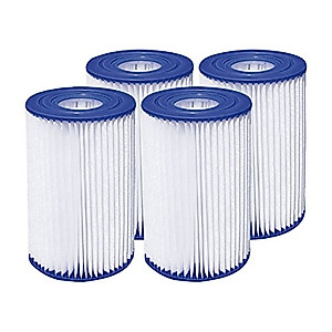 Summer Waves 4.13"x8" Type A/C Pool Filter Cartridge (4 Pack)
