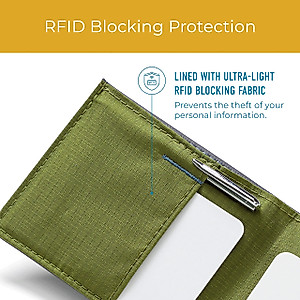 Allett Sport Wallet, Midnight Blue | Leather, RFID Blocking | Slim, Minimalist, Bifold Wallet, Thin, Front Pocket | Holds 2-10+ Cards, Bills | Wallets for Men & Women | Made in the USA