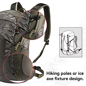 KAILAS Hurricane 20L 26L Hiking Backpack Lightweight Trekking Daypack Small Backpacks for Traveling Camping Outdoor Dull Green 26L