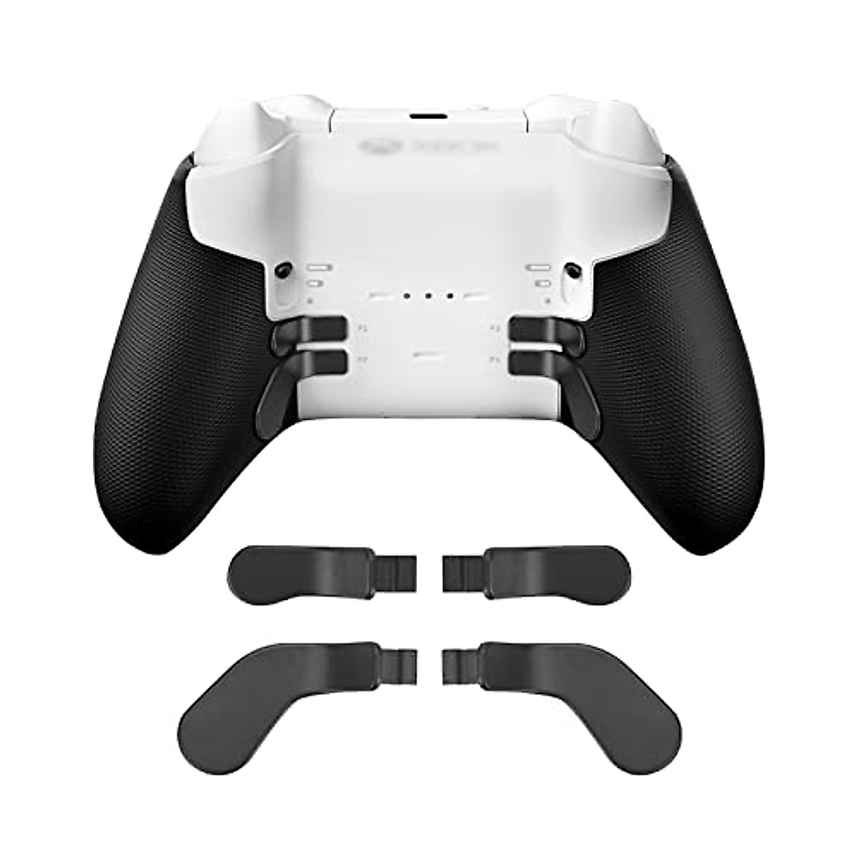 Metal Replacement Thumbsticks for Xbox Elite Controller Series 2 Core,Component Pack Includes 4 Swap Magnetic Joysticks,4 Paddles,1 Standard D-Pads, Accessories Parts for Xbox One Elite 2(Black)