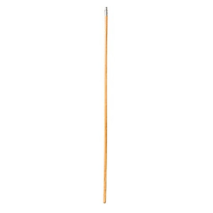 Rubbermaid Commercial Products Lacquered-Wood Broom Handle With Threaded Metal Tip, Natural for Floor Cleaning/Sweeping in Home/Office 60in