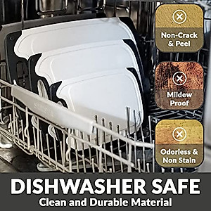 Klex EcoWheat Cutting Board for Kitchen (Set of 3), BPA Free Food Safe Wheat straw PP material, 3 Piece Chopping Boards Set, Dishwasher Safe, Juice Groove Non-Slip Design with Easy Grip Handle, Pink