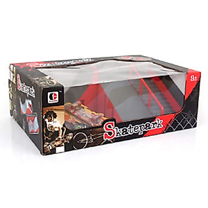 Forart Mini Fingerboards Finger Skateboard Ultimate Sports Training Props with Ramp Set, Novelty Desktop Finger Skateboard Toys for Kids Adults(Random Color Skateboard)