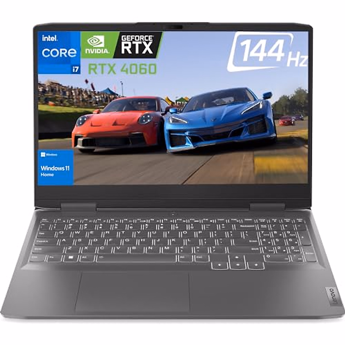 Lenovo LOQ Gaming Laptop, 16'' WUXGA 144Hz Display, 13th Gen Intel i7-13700H, NVIDIA GeForce RTX 4060, 64GB DDR5 RAM, 2TB SSD, Webcam, HDMI, RJ45, Backlit KB, Wi-Fi 6, Grey (LOQ 16IRH8)
