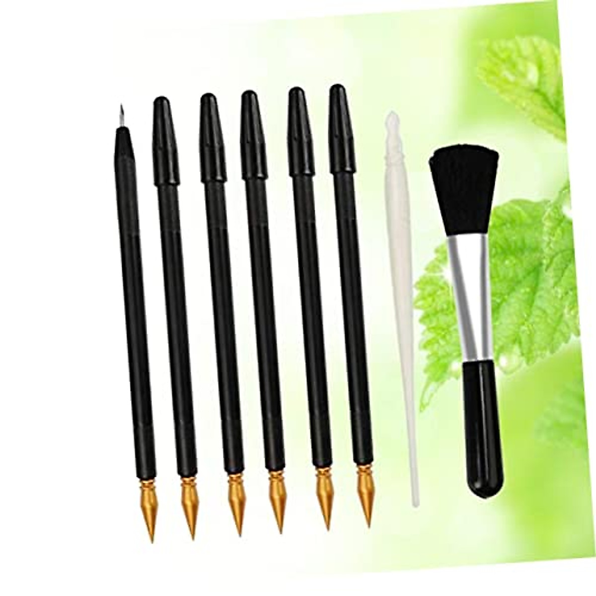 Multitools 8pcs Paint Brushes Set Paint Sets Cleaning Tools Scratch Brush Set Stylus Scratch Painting Pen Stylus Pens Scratching Drawing Pen Coloring Pen Repair Pen Mending Pen