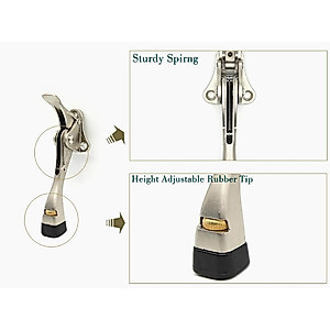 Everyday 2 Packs Kick Down Door Stop Door Stopper with One Touch Adjustable Height and Rubber Tip 4 Inches, Door Stops