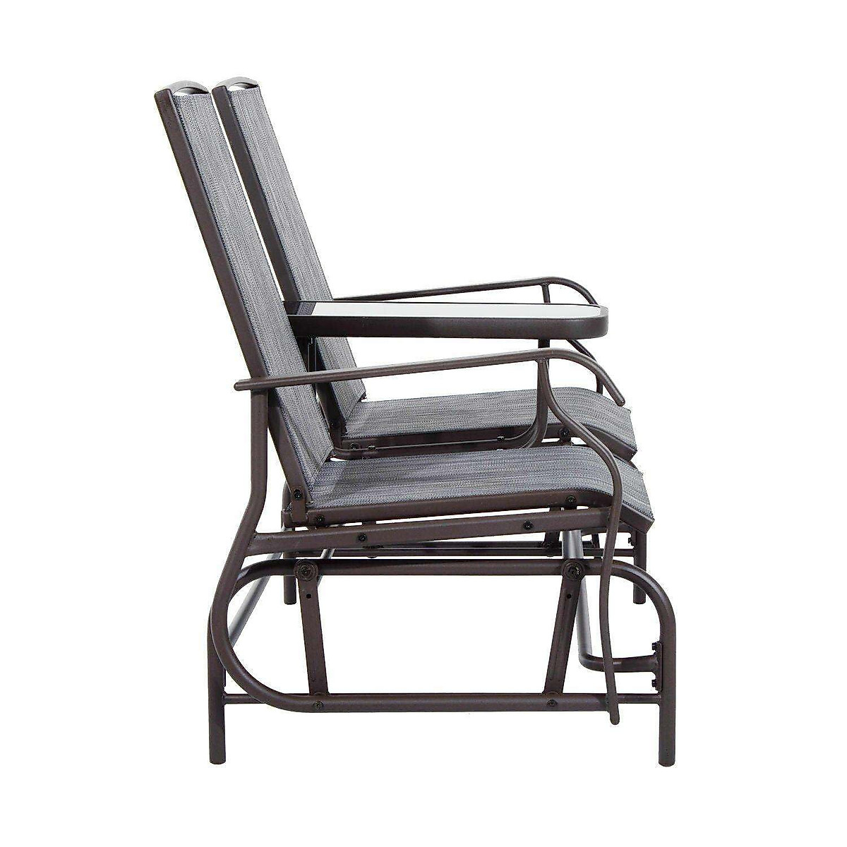 UYSB Patio Rocking Chair Bench 2 Person Rocker Deck Outdoor Furniture Chair Rocking Chair Rocker Chair Rocker Camp Chair Rocker Recliner Rocking Camp Chair Rocking Chairs Outdoor Rocking