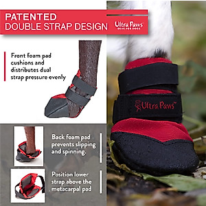 Ultra Paws Durable Dog Boots SMALL Red