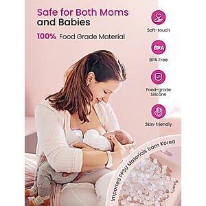 2Pcs Hands Free Breast Pump, 4 Modes & 8 Levels Wearable Portable Breast Pump,Smallest Painless Low-Noise Cordless Pump for Breastfeeding Mothers, Easy to Carry Anywhere