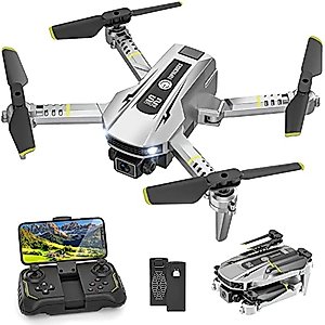 TOPRCBOXS S2 Mini Drone for Kids with 1080P HD Camera, FPV Quadcopter Cool Toys Gifts for Boys Girls, Foldable Drones with Altitude Hold, Gravity Control, 3D Flips, Headless Mode, and 2 Batteries