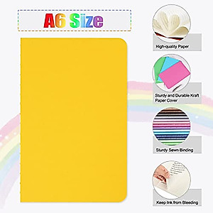 EOOUT 90pcs Mini Notebooks, Small Notebooks Bulk, Colorful Lined Notepad, Journal Memo Notepad, 3.5"x5.5", 24 Colors for Kids, Students, Traveler, School Supplies