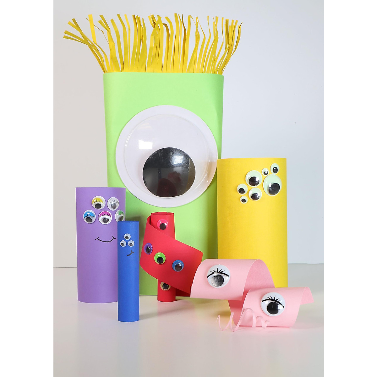 Essentials By Leisure Arts Eyes Sticky Back Moveable 6" 2Pc Googly Eyes, Google Eyes for Crafts, Big Googly for Crafts, Wiggle Eyes, Craft