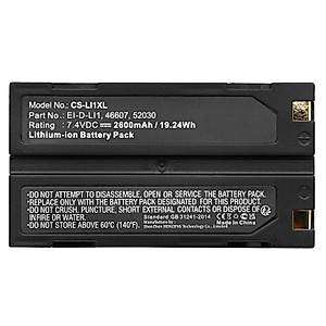 Sisawia Replacement Battery for Symbol Barcode Scanner,PN:29518,38403,46607,52030,C8872A,EI-D-LI1,2600mAh