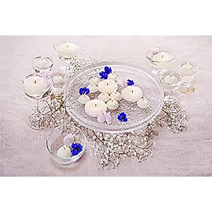 BOLSIUS Unscented Floating Candles - Pure Rich Creamy 3" White, Set Of 12 - European Quality - Imbue Breathtaking Ambiance for Romantic Wedding Centerpieces, Decorations, Events, Pool, Holiday Parties