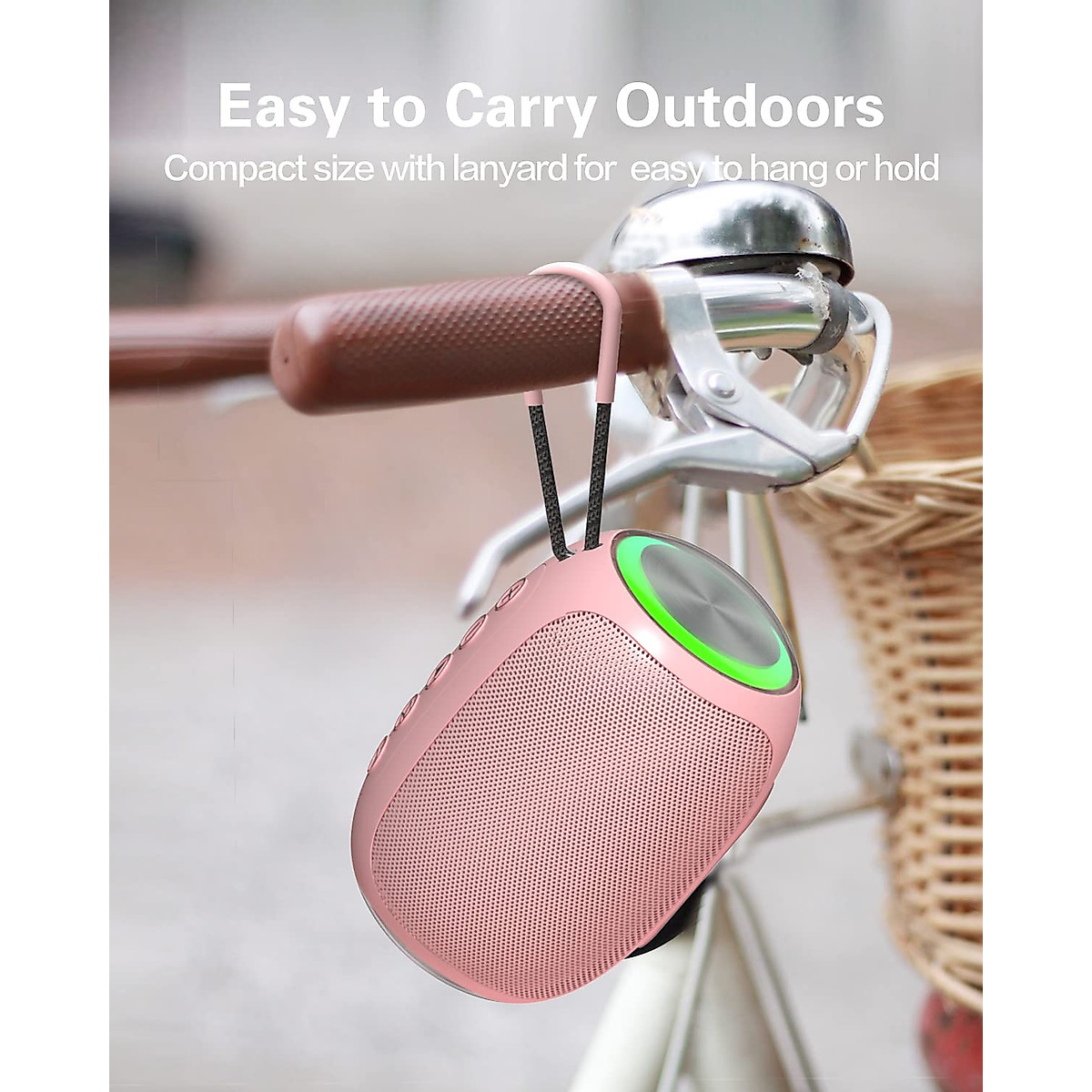 MEGUO Bluetooth Speakers, A66 Wireless Speakers,5W Portable Wireless Speakers with Clear Sound,Multi Playing Modes, Compatible with cellphone, PC for home or outdoors