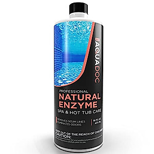 Spa Enzyme for Hot Tubs, Spa Enzyme Water Treatment to Clarify Hot Tub Water. Natural Enzyme Hot Tub Cleaner, Spa Enzyme Cleaner & Natural Hot Tub Chemicals to Make your Spa Perfect - 16oz MAV AquaDoc
