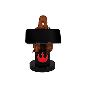Exquisite Gaming: Star Wars: Chewbacca - Original Mobile Phone & Gaming Controller Holder, Device Stand, Cable Guys, Licensed Figure
