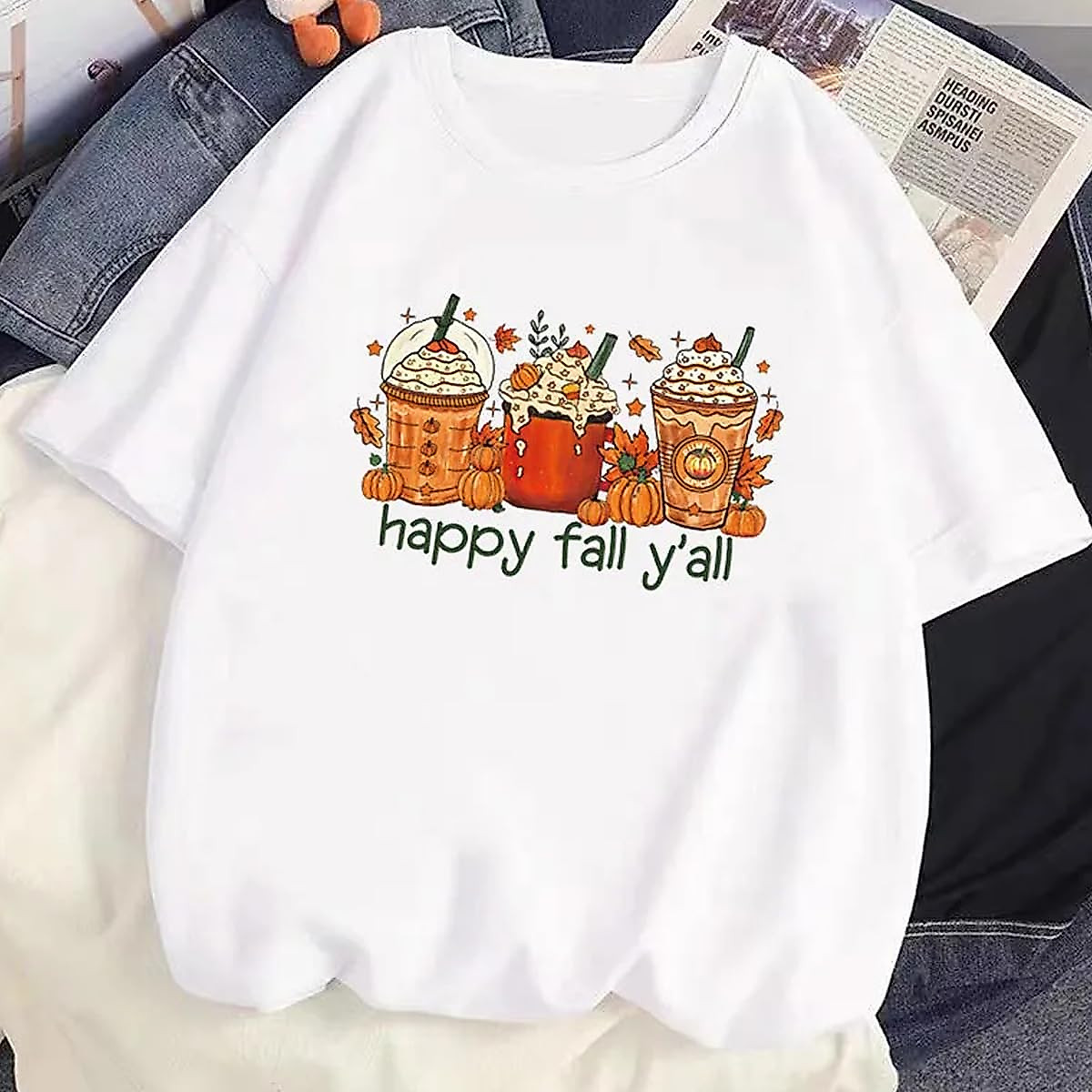 3 Sheets Fall Iron Heat Transfer for T-Shirt Clothing Fall Vinyl Heat Transfers Patches Decals Autumn Pumpkins Maple Leaves Gnome Design Heat Transfer Stickers DIY Decoration Thanksgiving Day