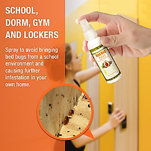 Bed Bug Killer by EcoRaider Travel/Personal Size, 100% Fast Kill and Extended Protection, Plant Based Formula