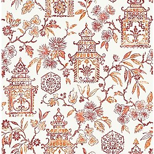 NuWallpaper NUS4034 Danson Peel & Stick Wallpaper, Coral