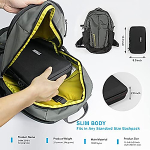 SYMIK S310-X Carrying Case for Insta360 ONE X3 / X2 Action Camera, With Padded Separator; Fits Invisible Selfie Stick, Bullet Time Handle/Tripod, Fast Charge Hub, Batteries, Tablet, Other Accessories