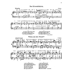 100 Volkslieder. Friedrich Silcher. Pianoforte (Piano Score) Nr 805 (B. Wolfe) [ Student Loose Leaf Facsimile Edition in German]