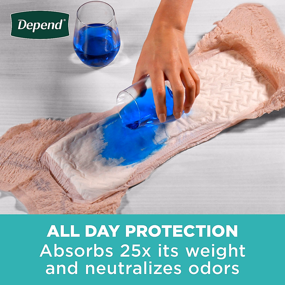 Depend Fresh Protection Adult Incontinence & Postpartum Bladder Leak Underwear for Women, Disposable, Maximum, Large, Blush, 72 Count (2 Packs of 36), Packaging May Vary