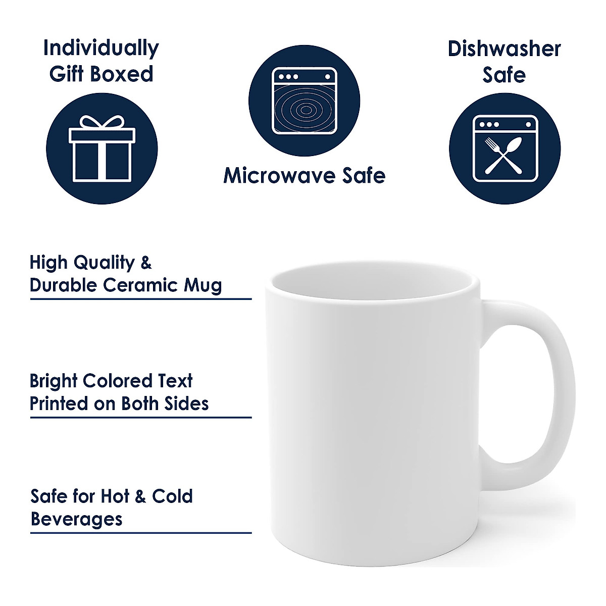 RW30 Fall ASL Thanksgiving Sign Language Alphabet Autumn Black Coffee Mug 11oz