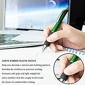 MiSiBao Retractable Ballpoint Pens Black Ink 1mm Medium Point Work Pen Smooth Writing for Men Women Office Business(6 count+3 refills)